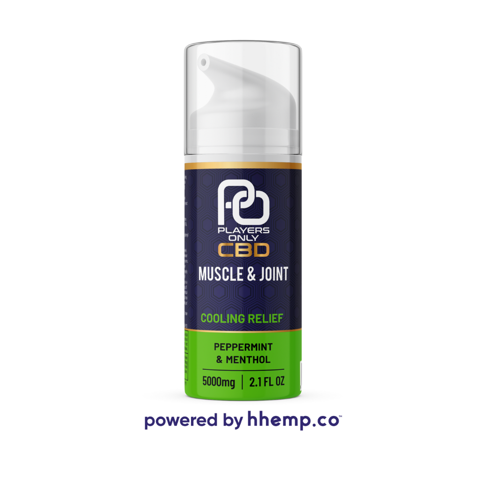 Players Only CBD - 5,000mg Muscle & Joint Cream (Peppermint & Menthol)